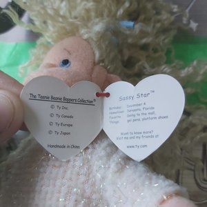 Ty | Toys | Ty Teenie Beanie Boppers Sassy Star 202 | Poshmark